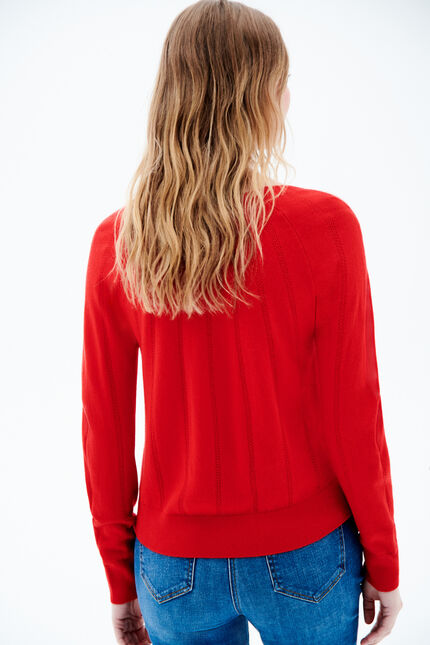 Pulls Femme Rouge : en laine, cachemire ou coton | Caroll