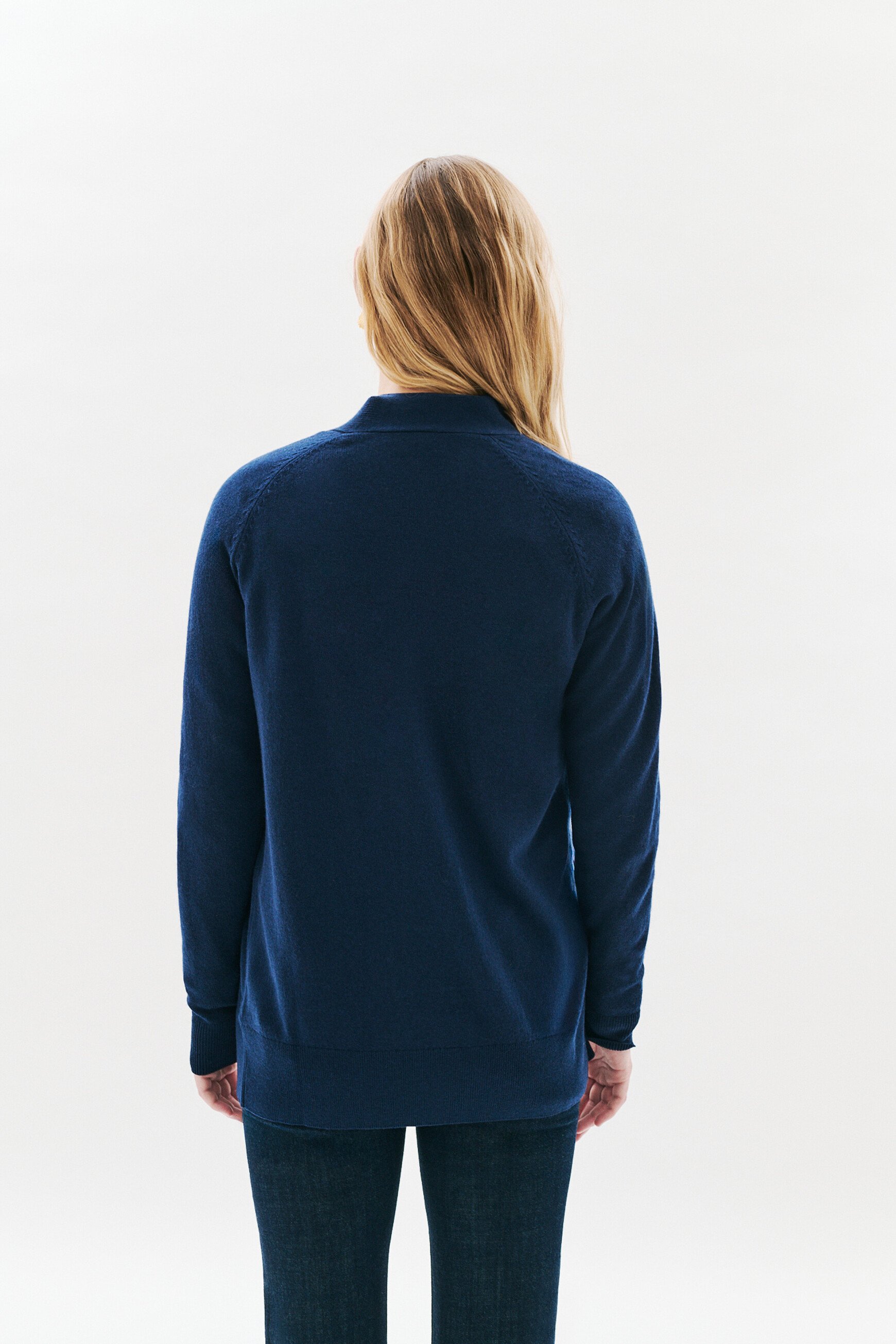 Gilet mgary bleu marine femme