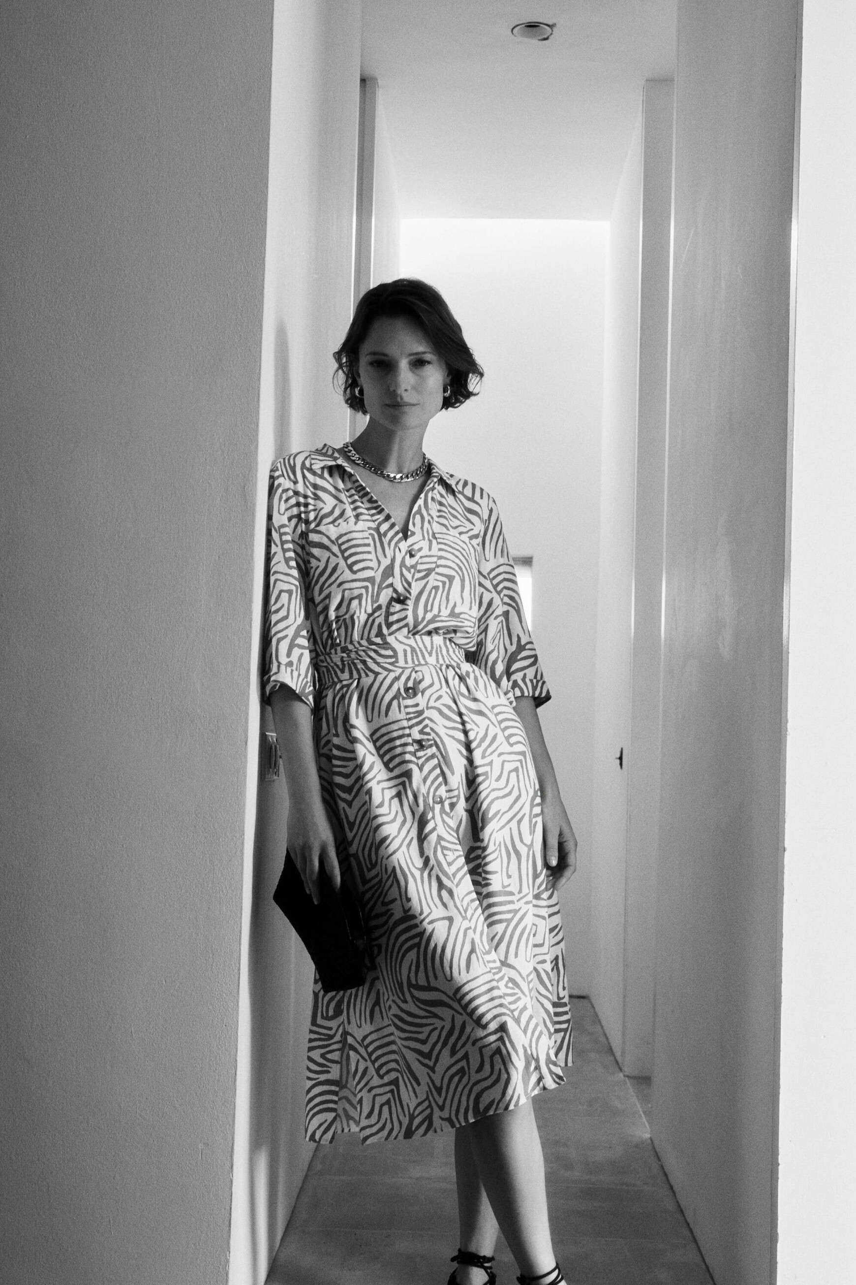 rouane dress light brown woman