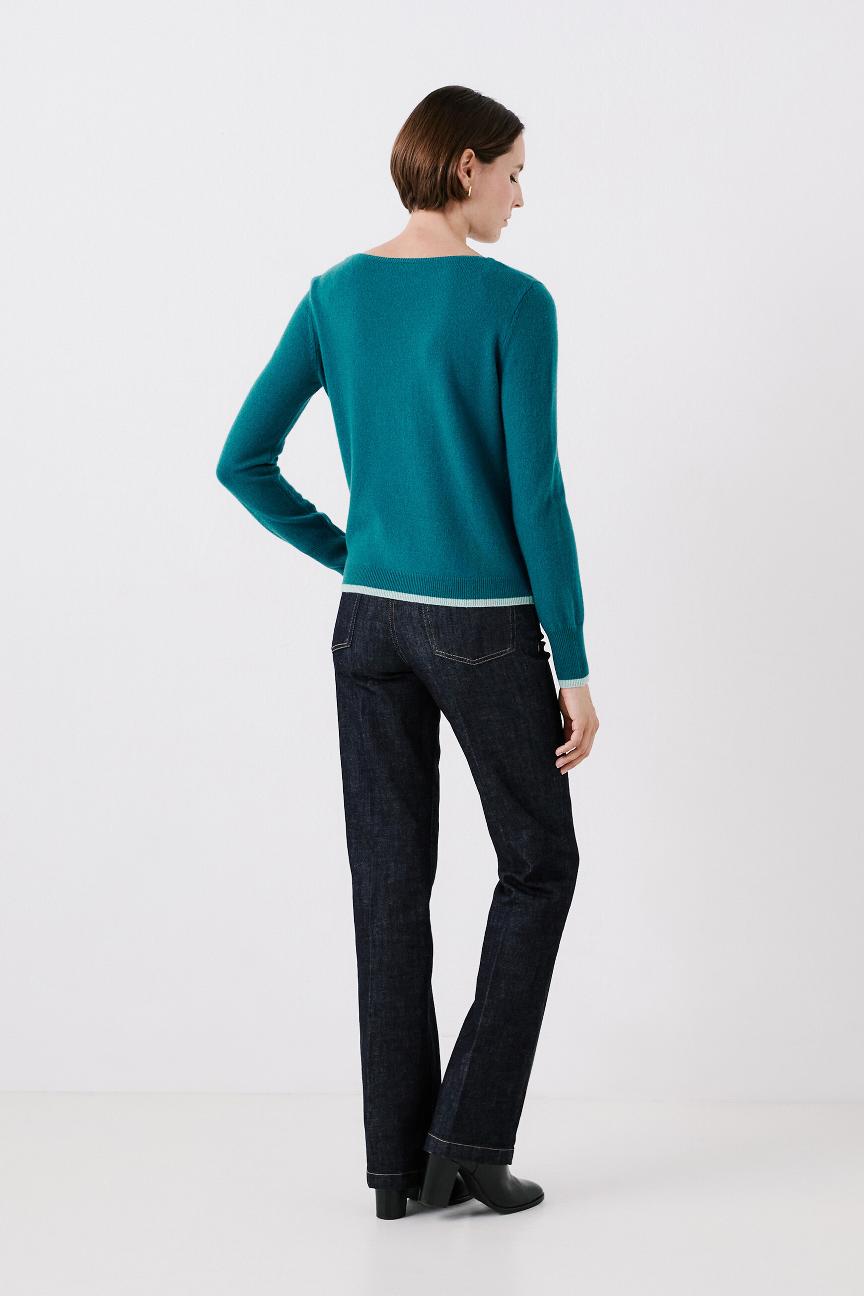 jersey mzoa azul turquesa mujer