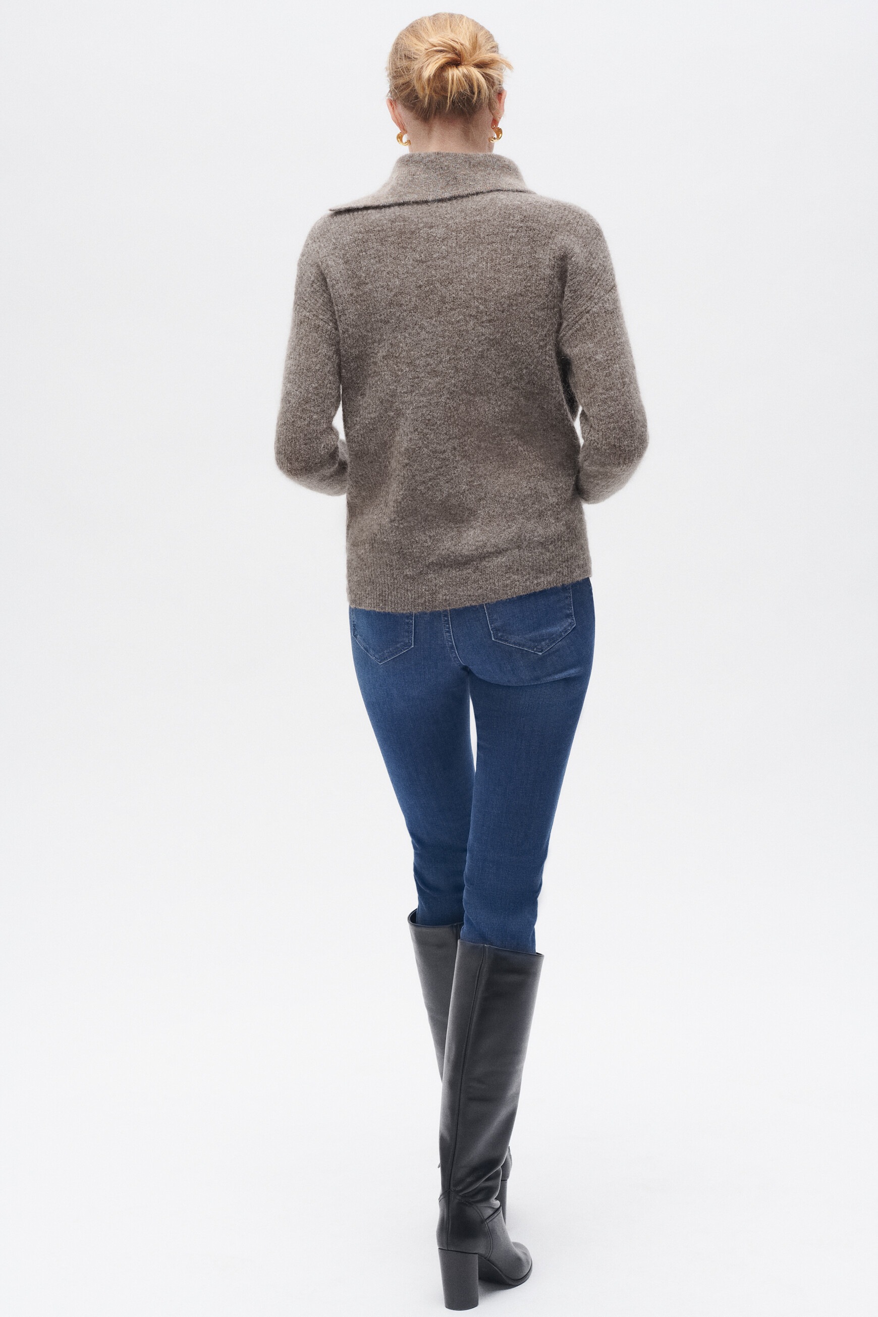 Melkior sweater taupe woman