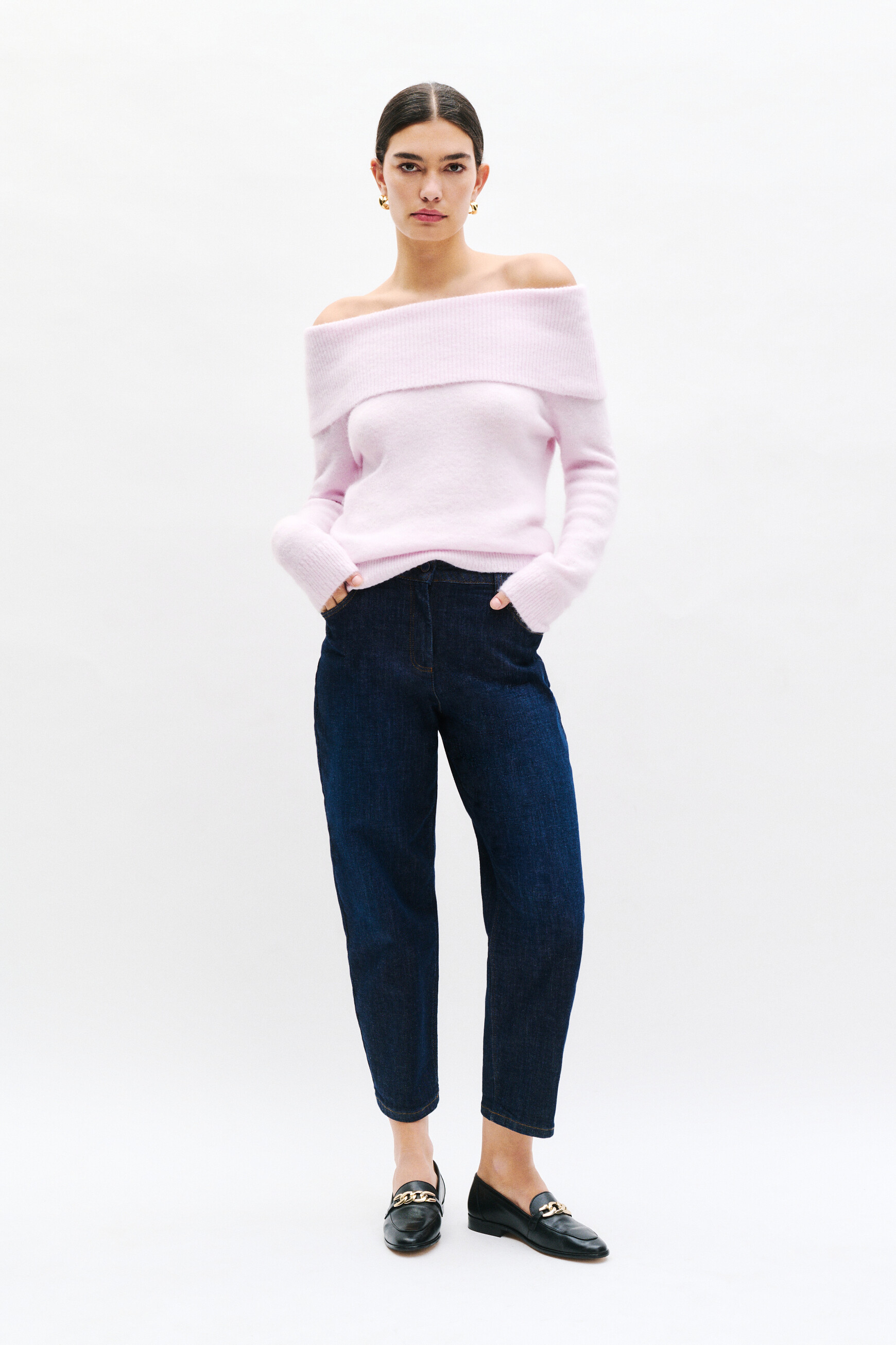 Pantalón Paul denim doble piedra mujer