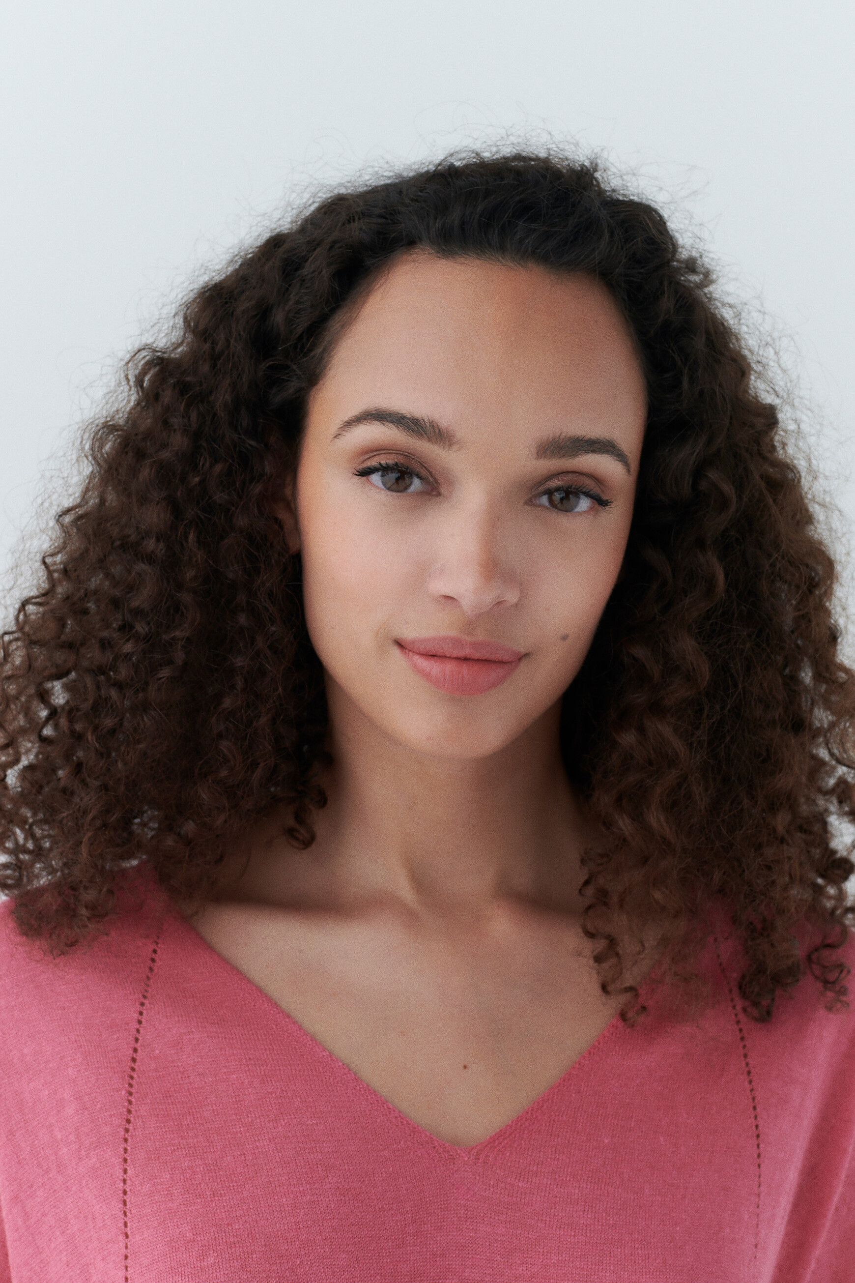 100% linen milana jumper dark red woman