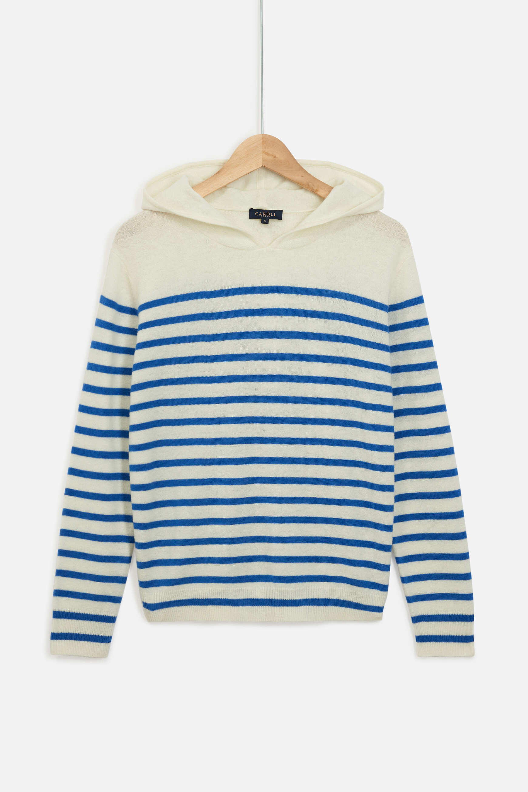 pull capuche leana bleu electrique femme | Caroll