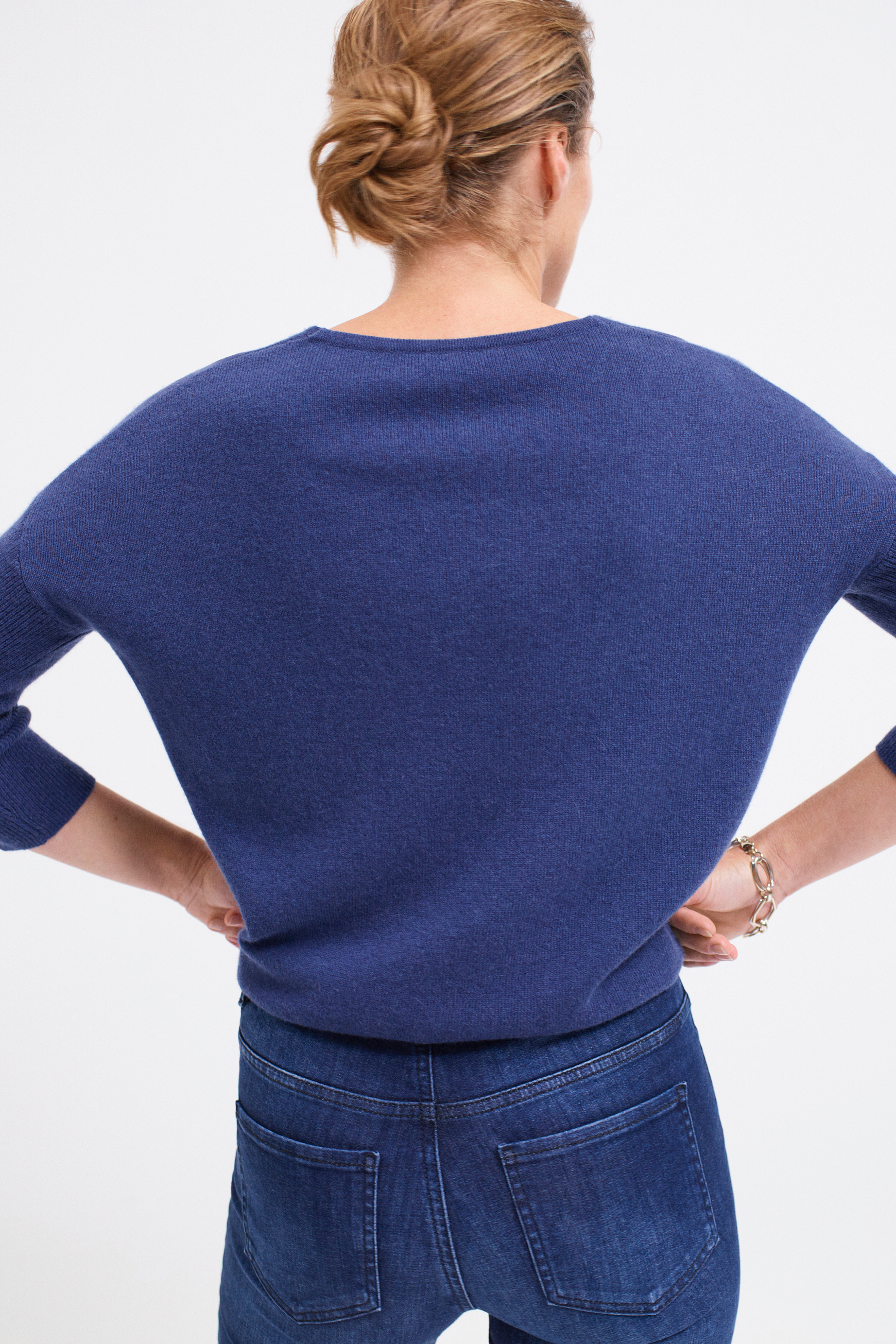 pull ambre bleu femme