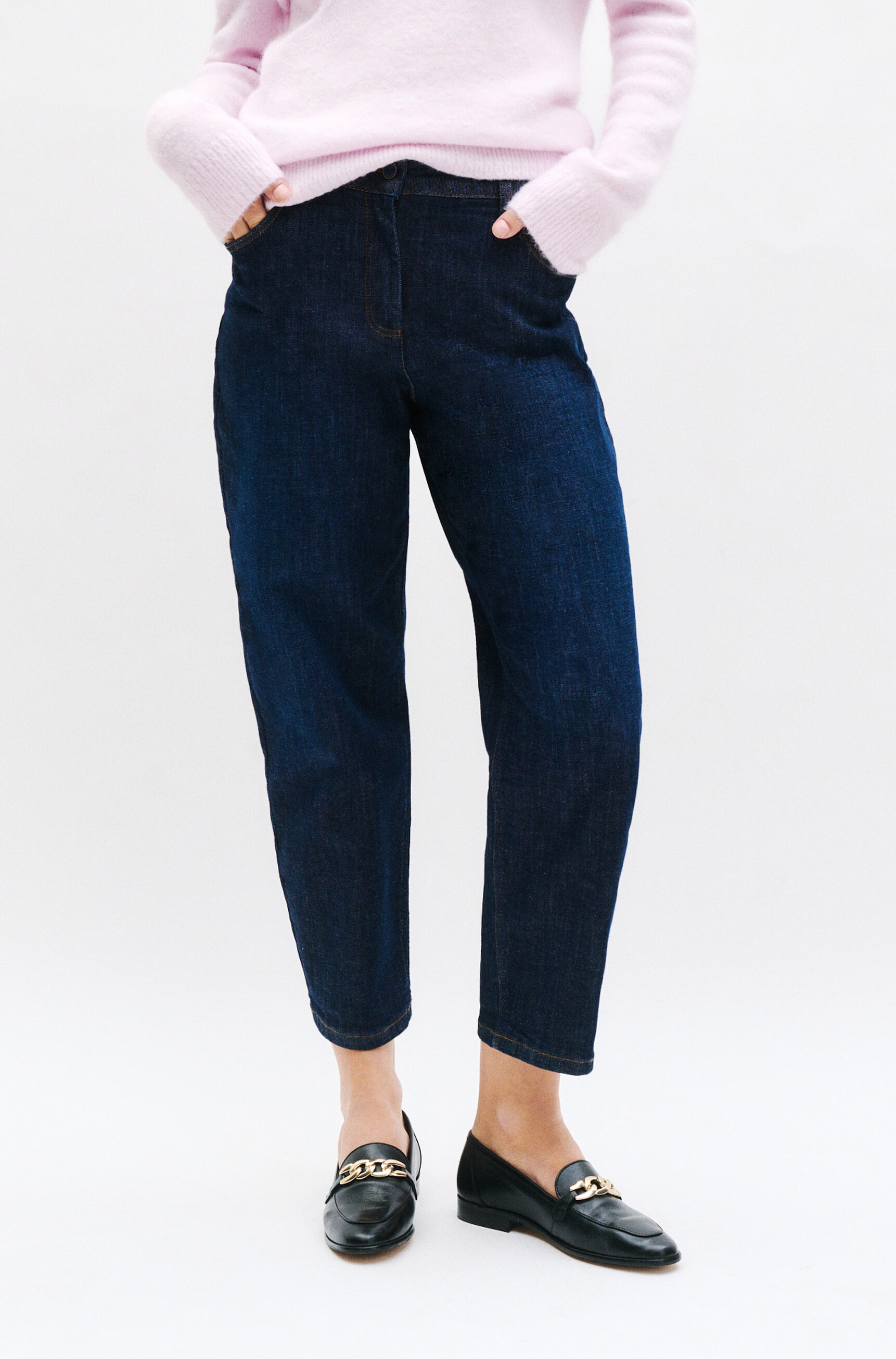 Pantalón Paul denim doble piedra mujer