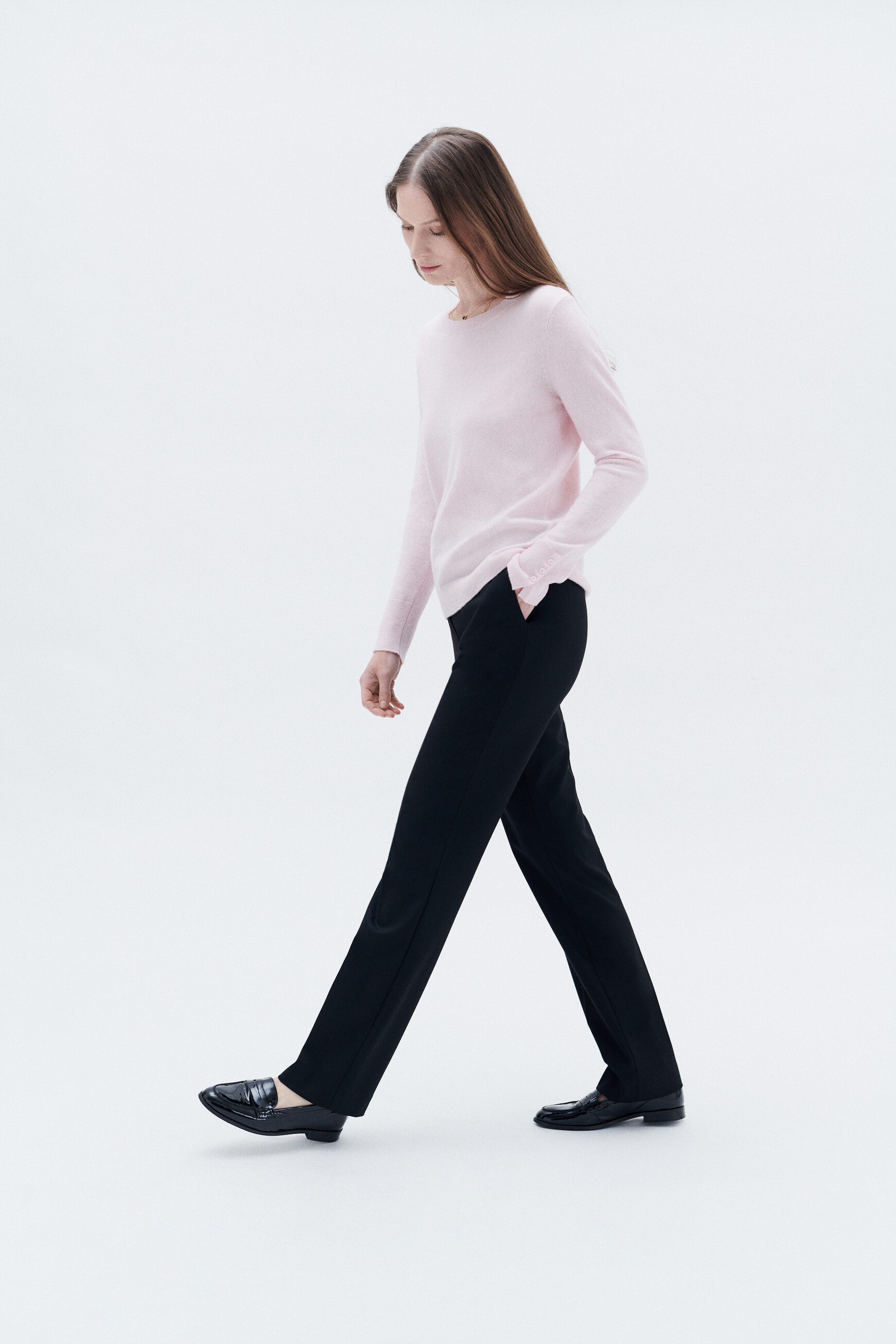 Magda sweater pastel pink woman