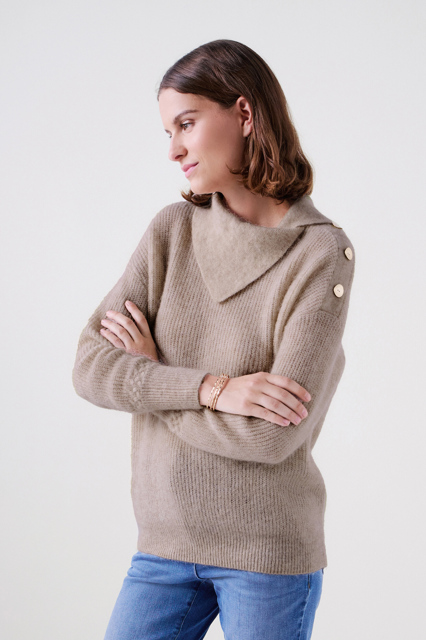 Melkior sweater beige woman