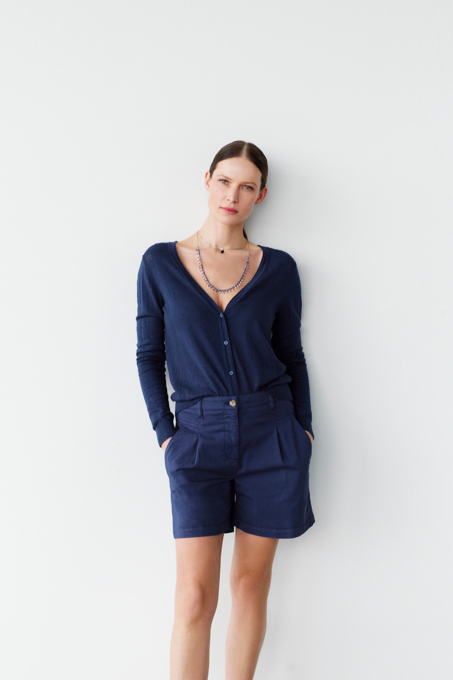 short ignacio bleu marine femme