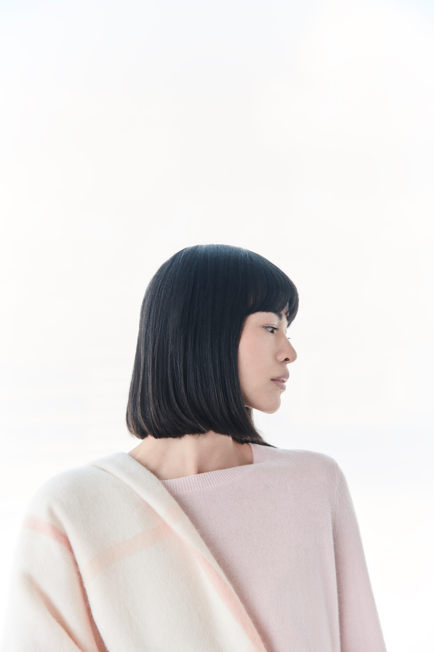 Magda sweater pastel pink woman