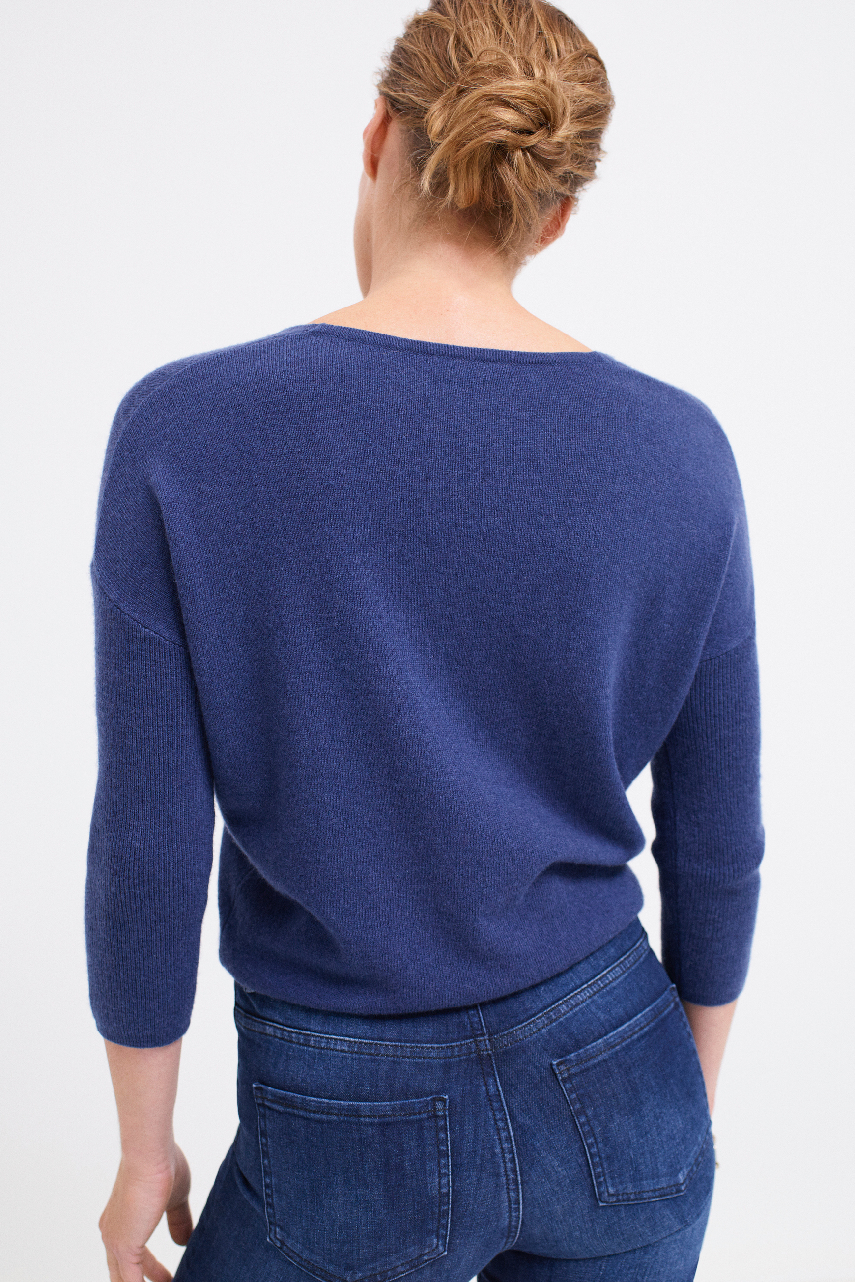 pull ambre bleu femme