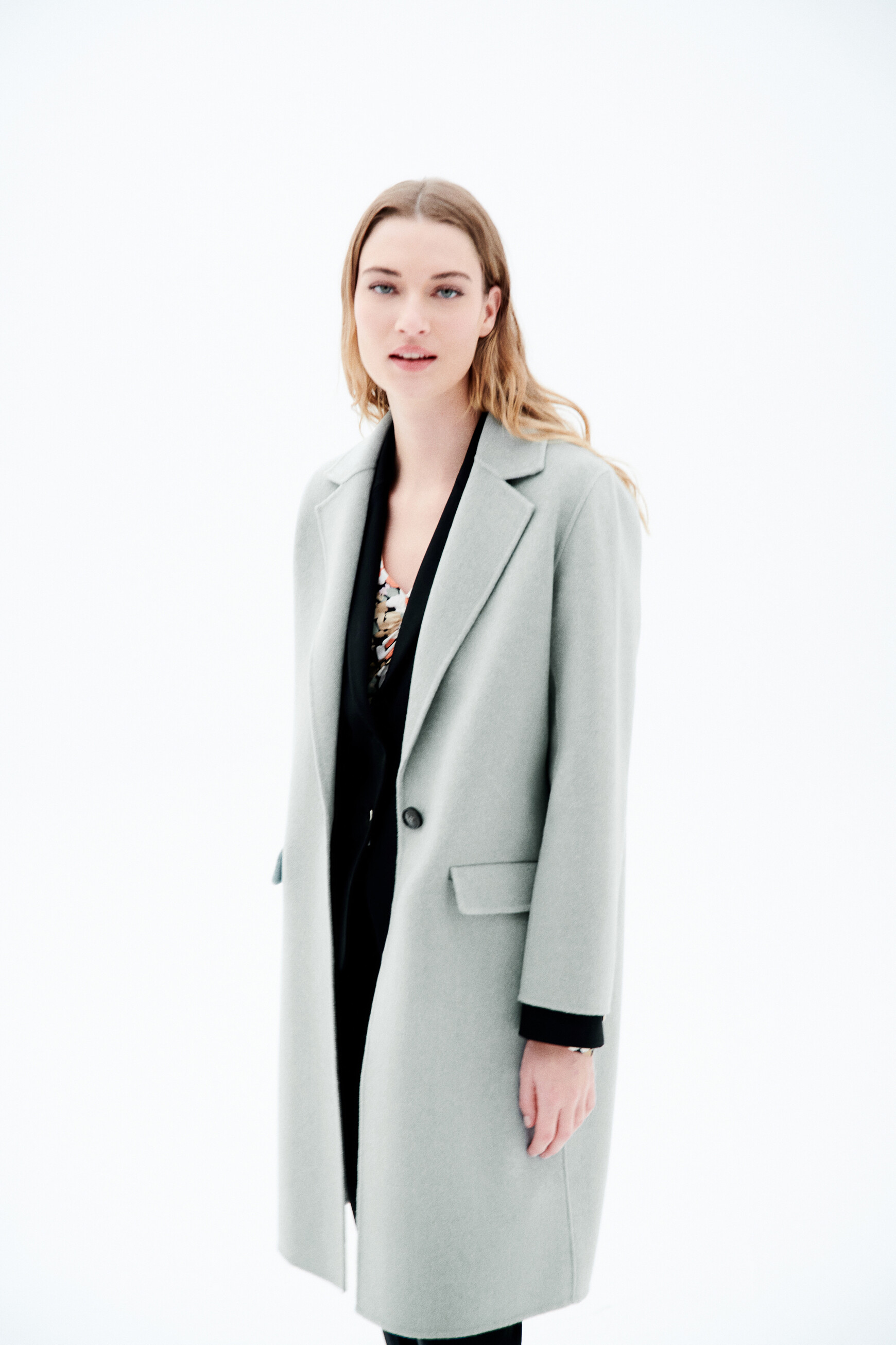 Gaenore coat pastel blue woman