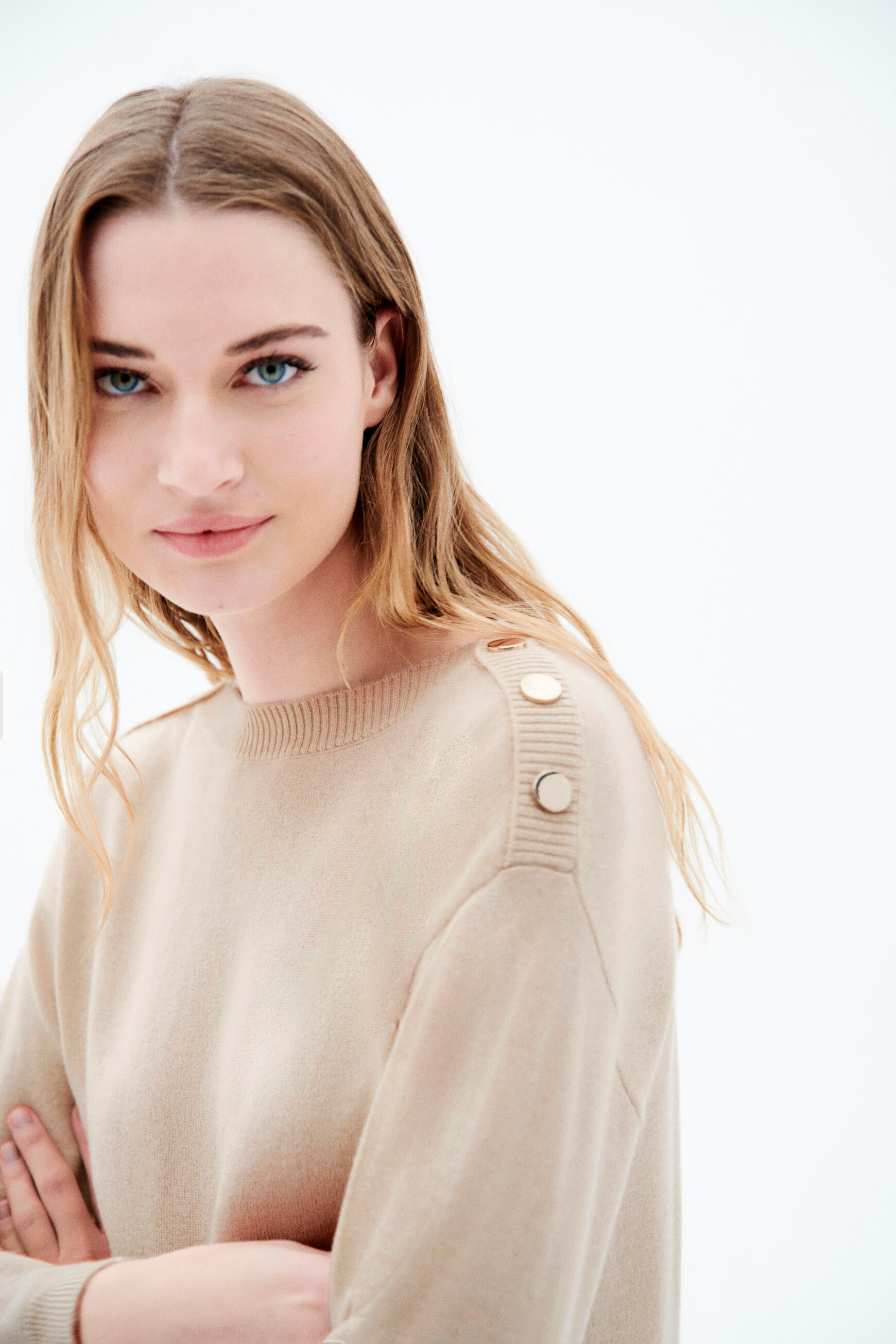 manfredo jumper beige woman