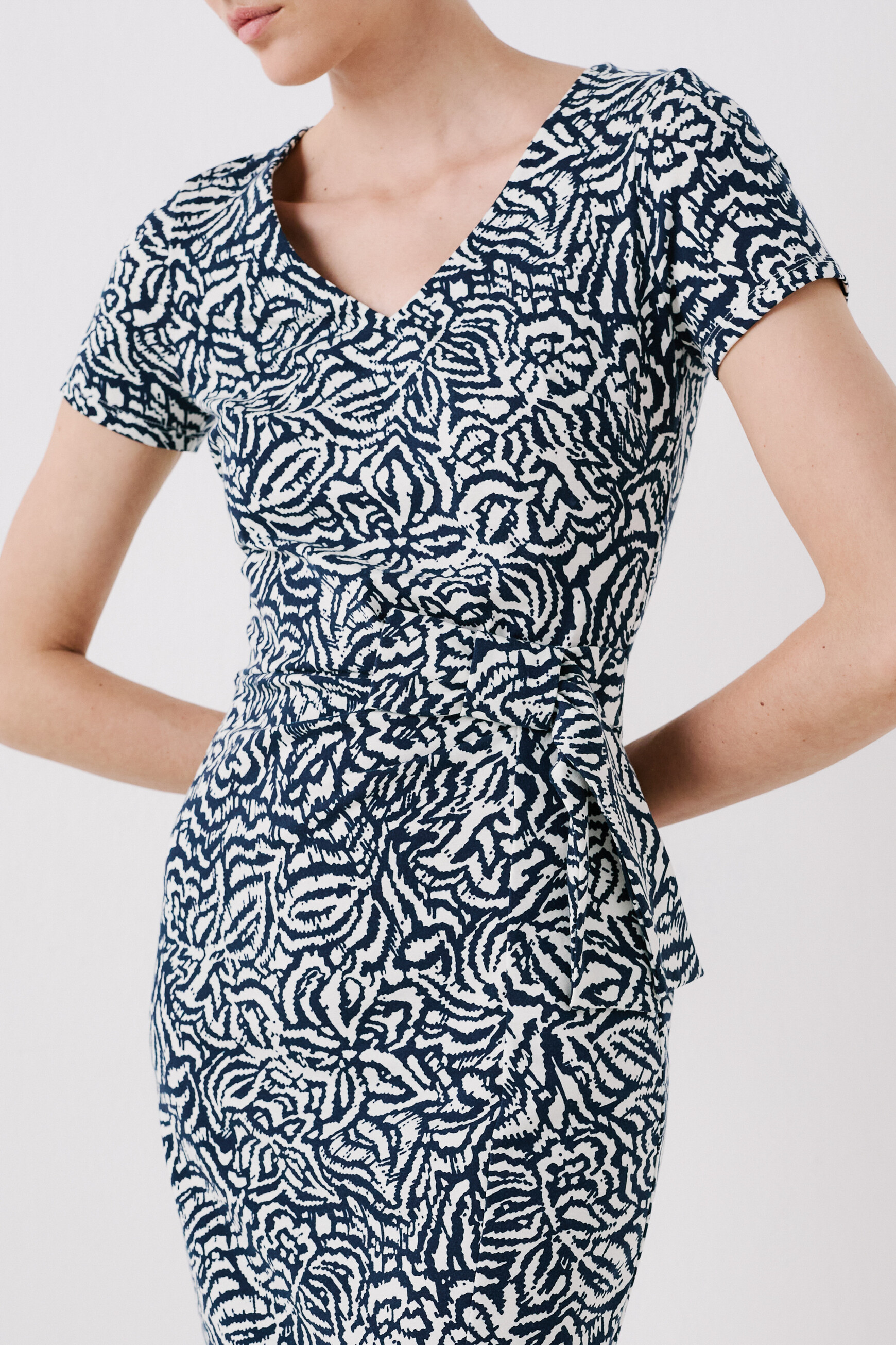 bobby dress navy blue woman