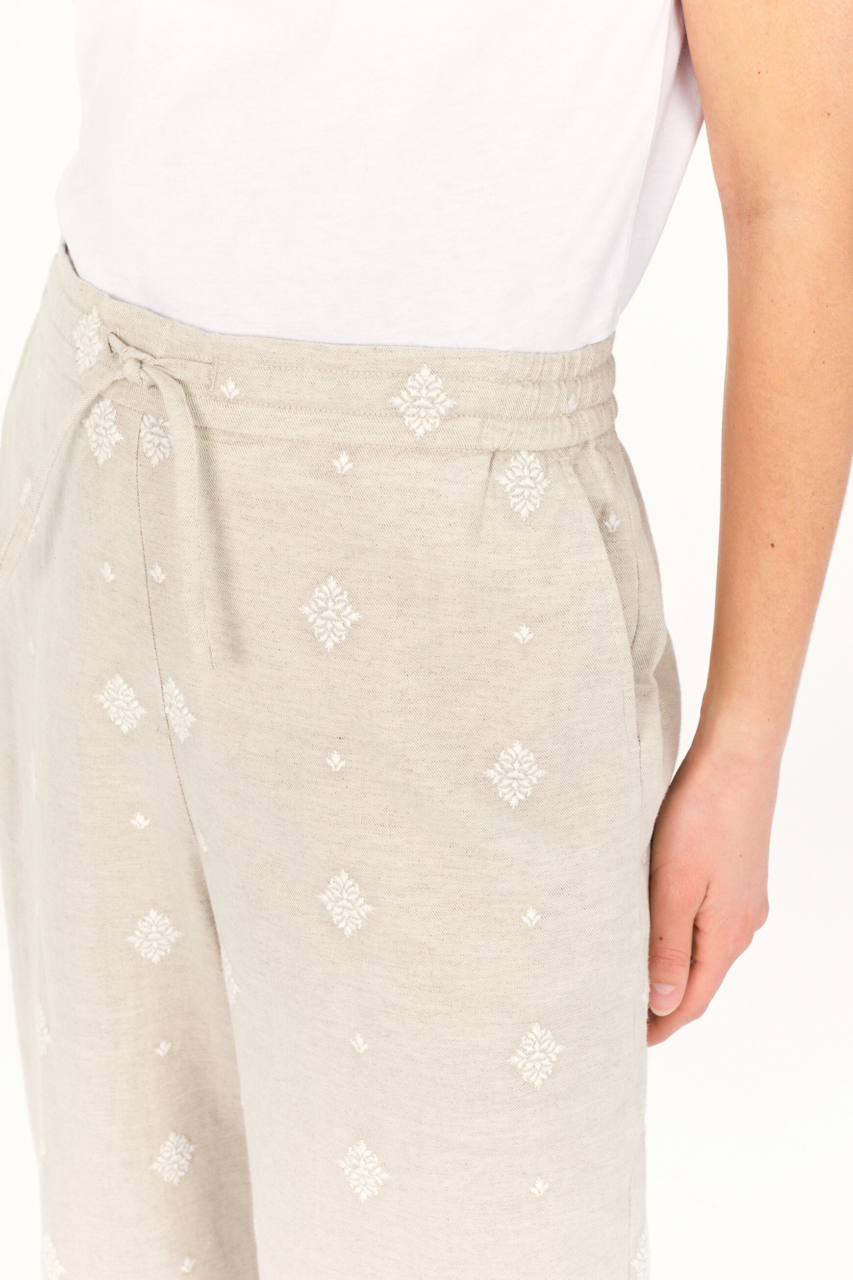 Pantalon pure beige femme