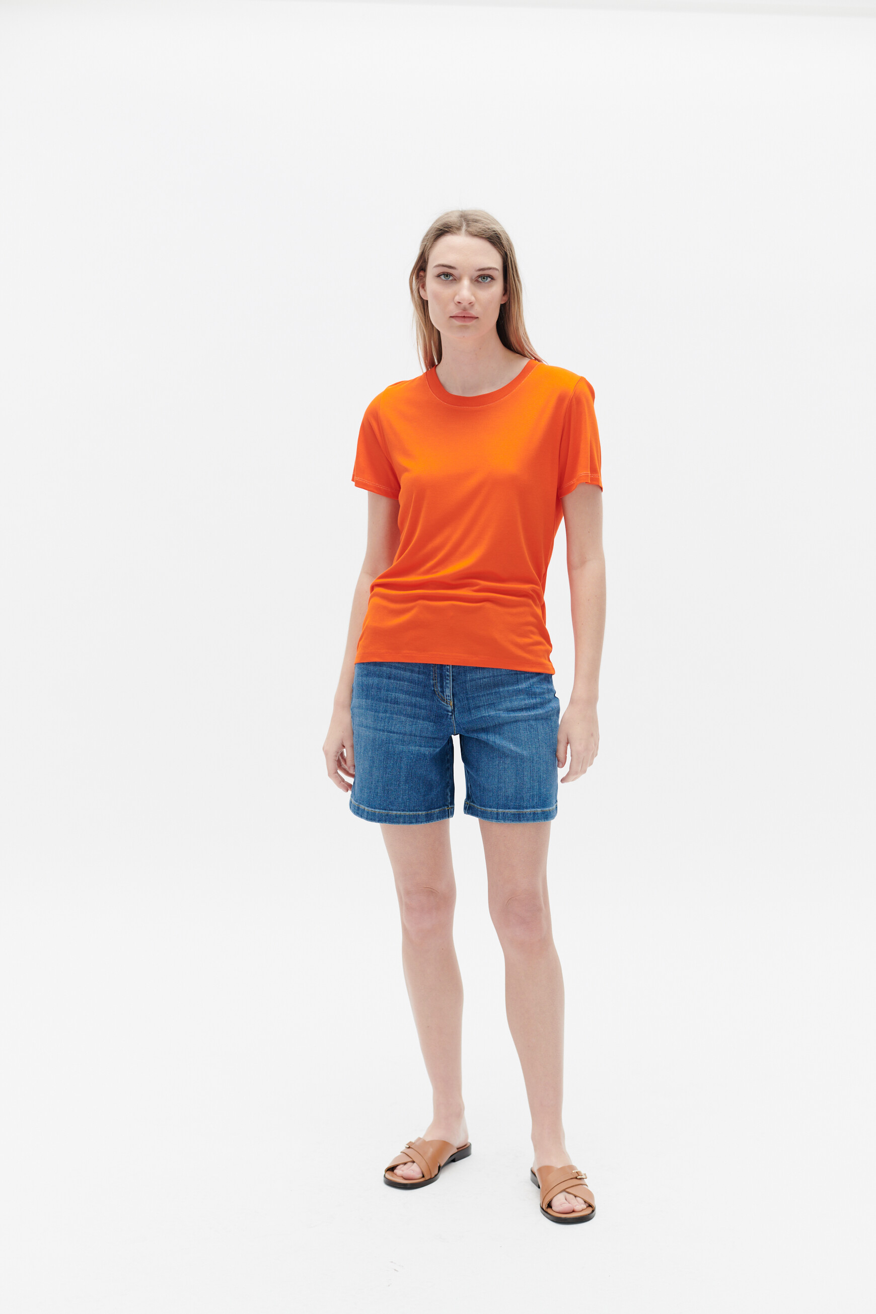 tshirt anna orange femme