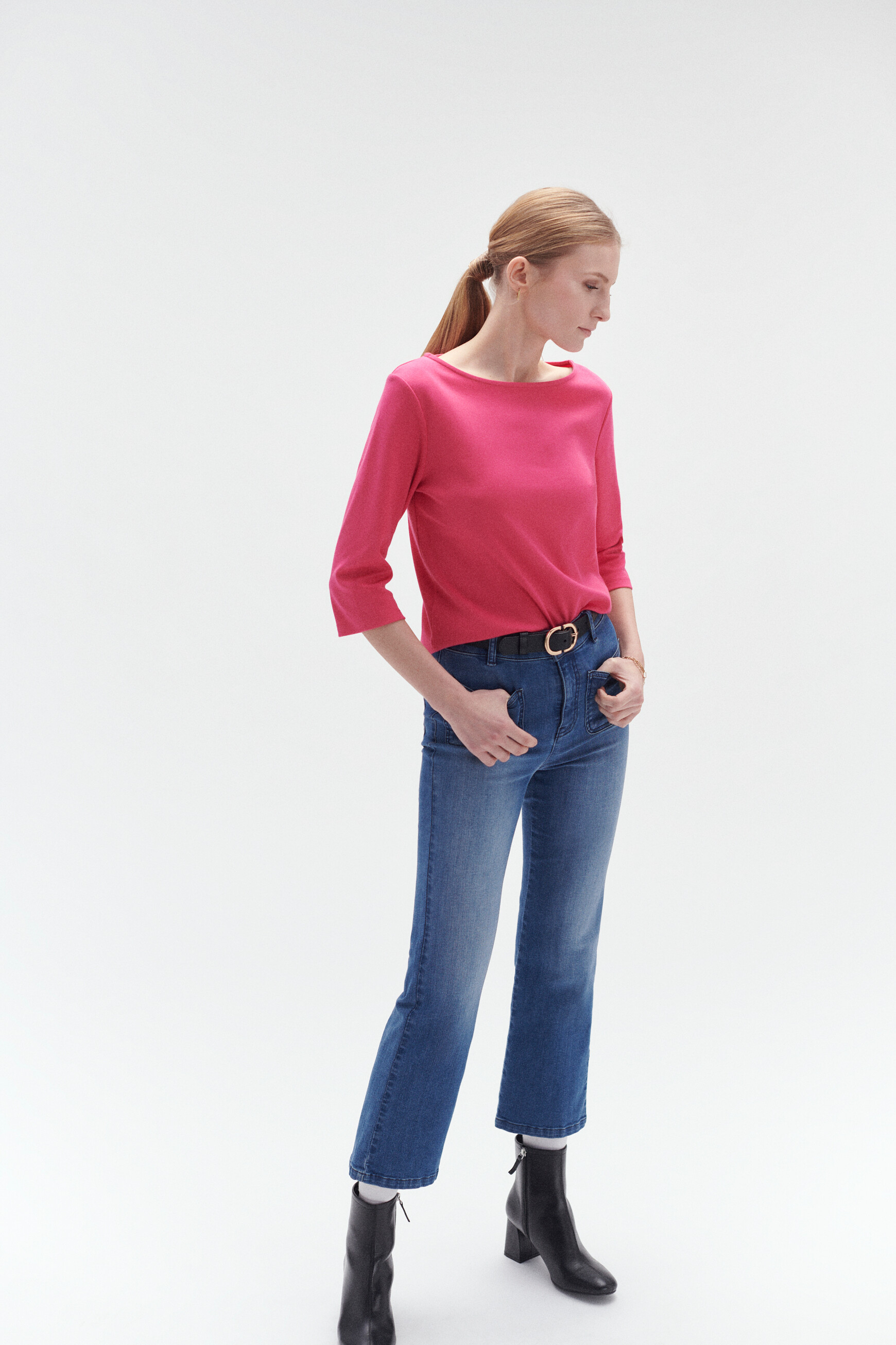 t-shirt olympe rose fushia femme