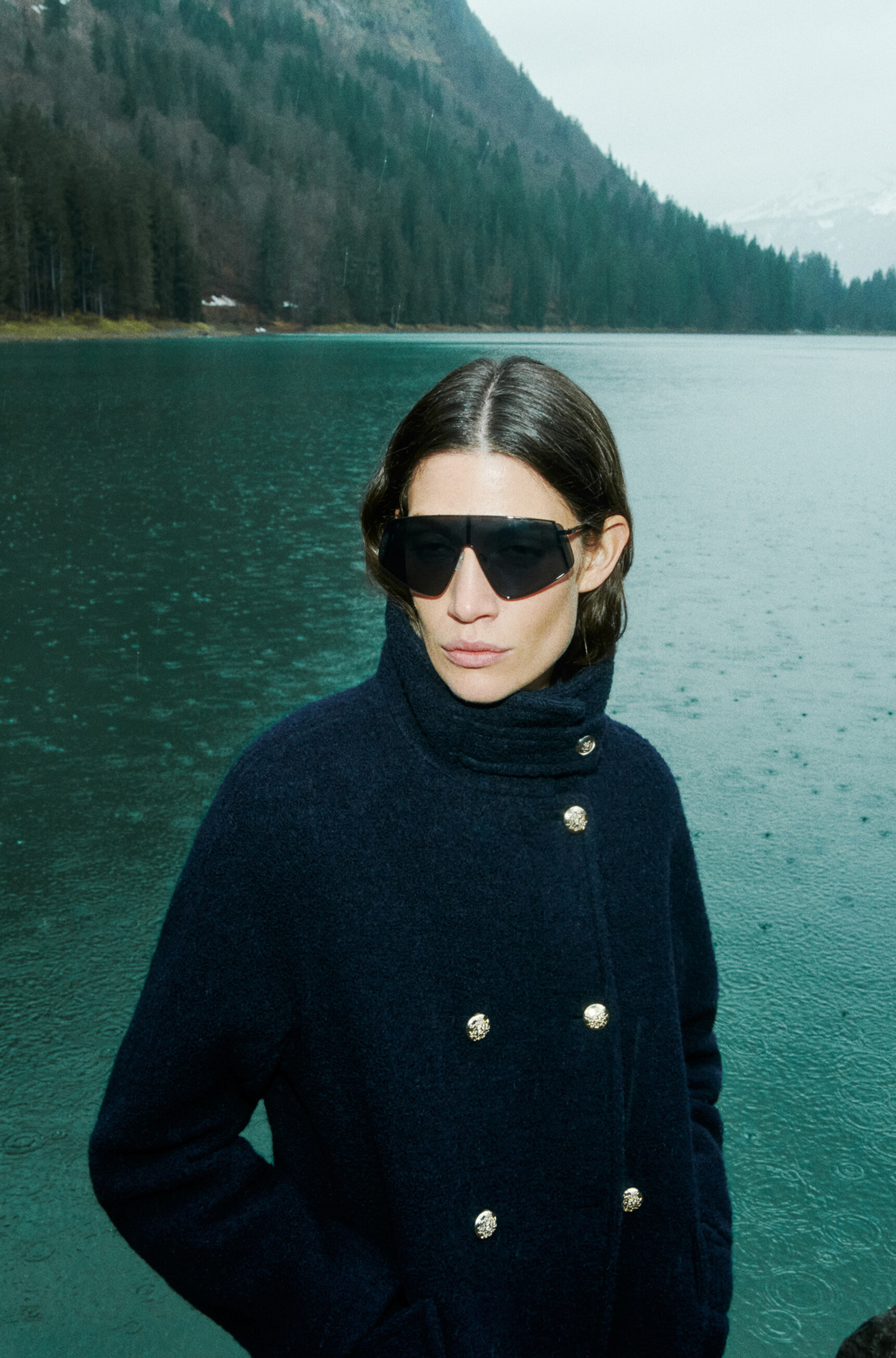 Manteau gaby bleu marine femme