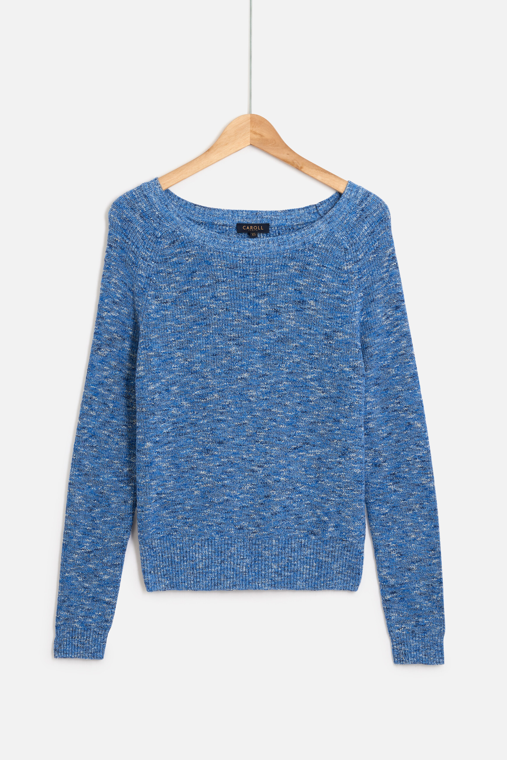 pull lise bleu electrique femme