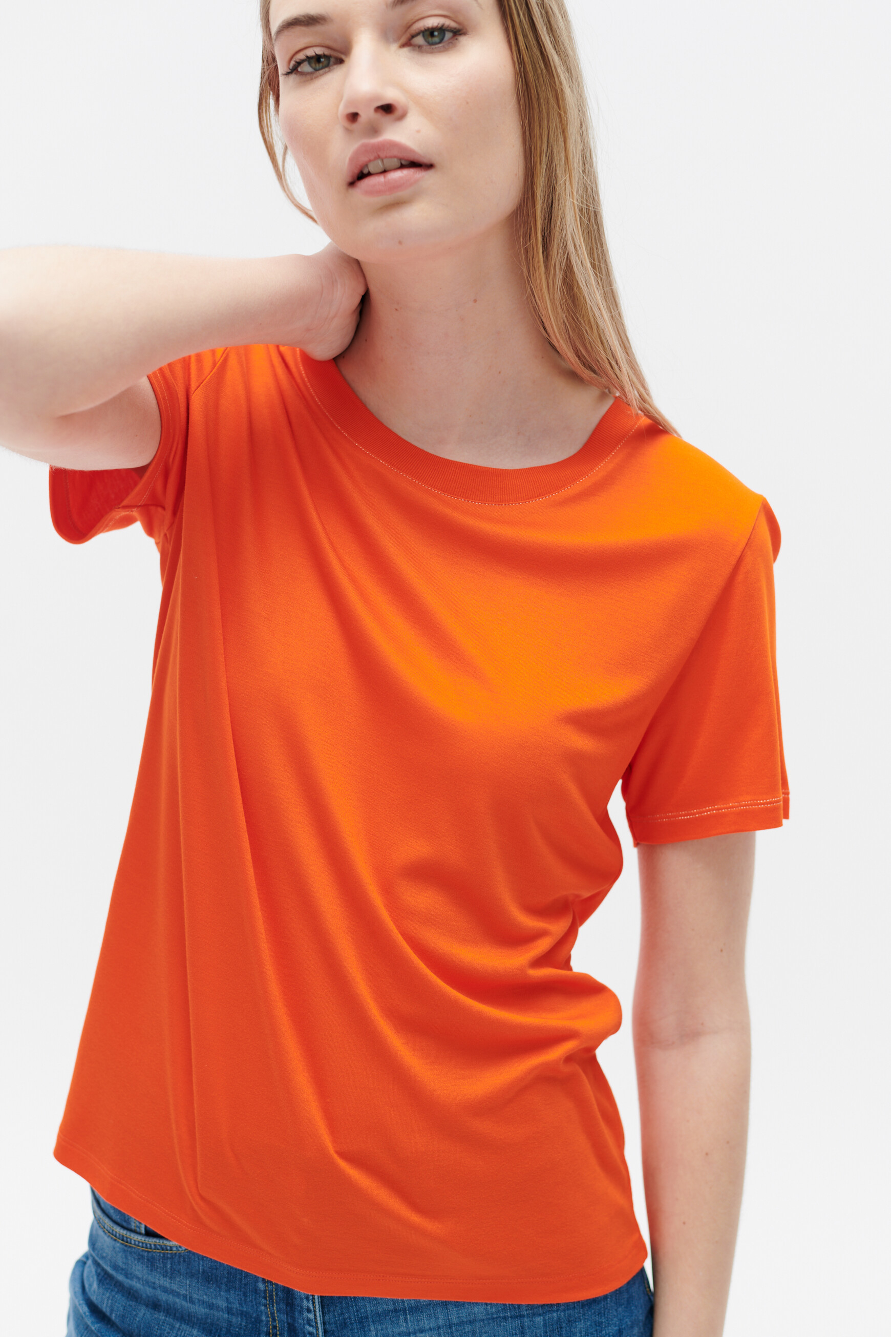 tshirt anna orange femme