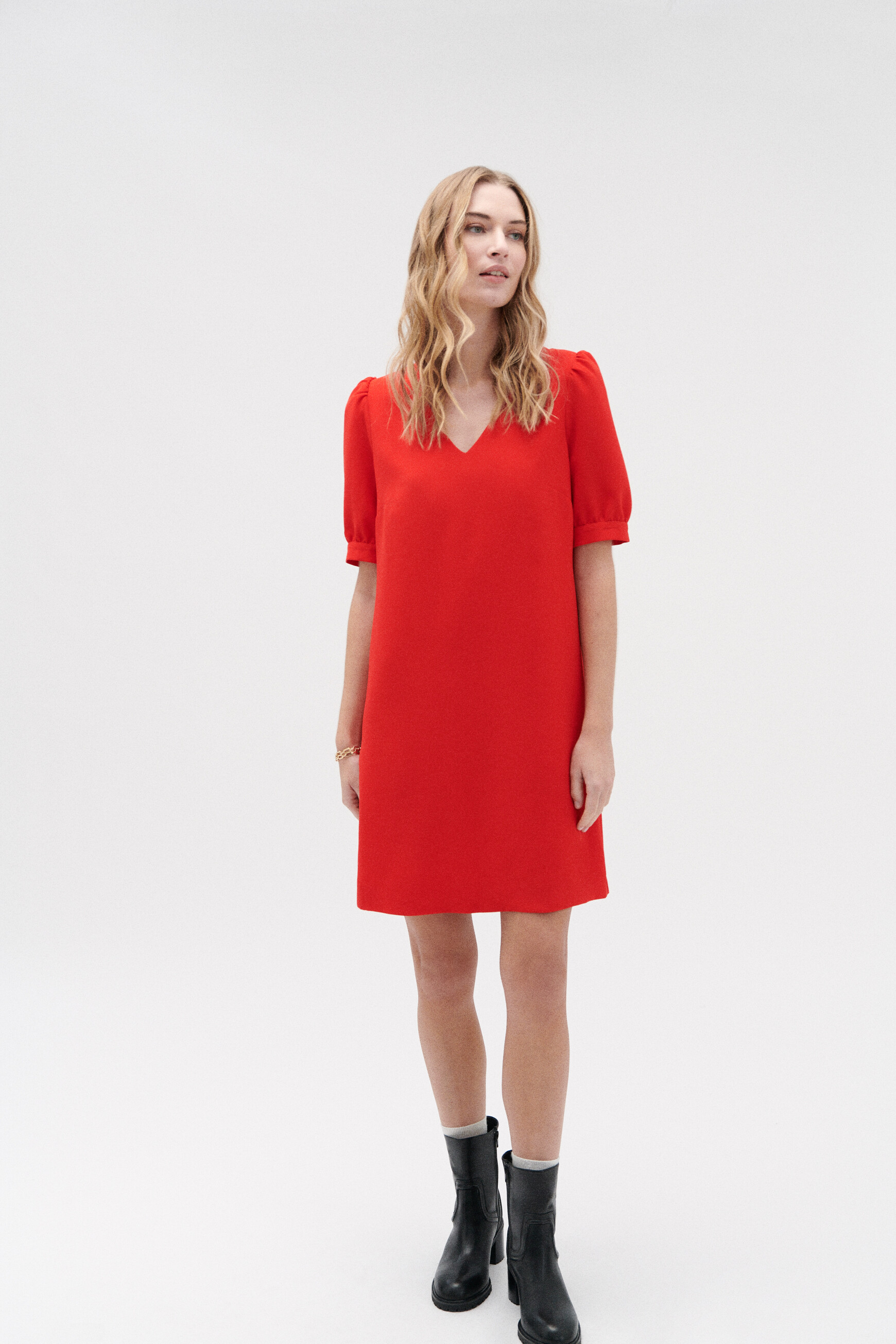 robe alanna rouge femme