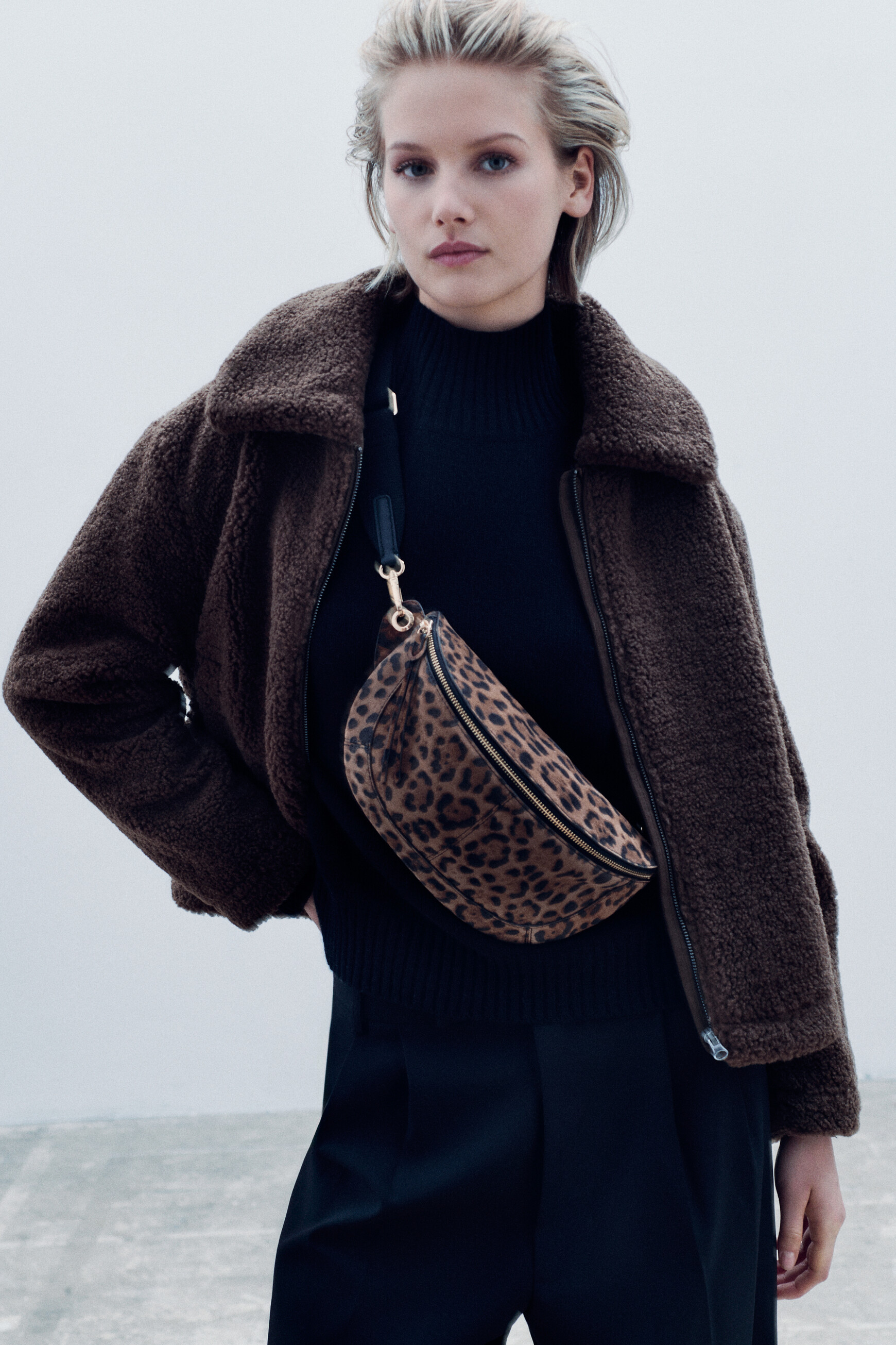 Genet coat taupe woman