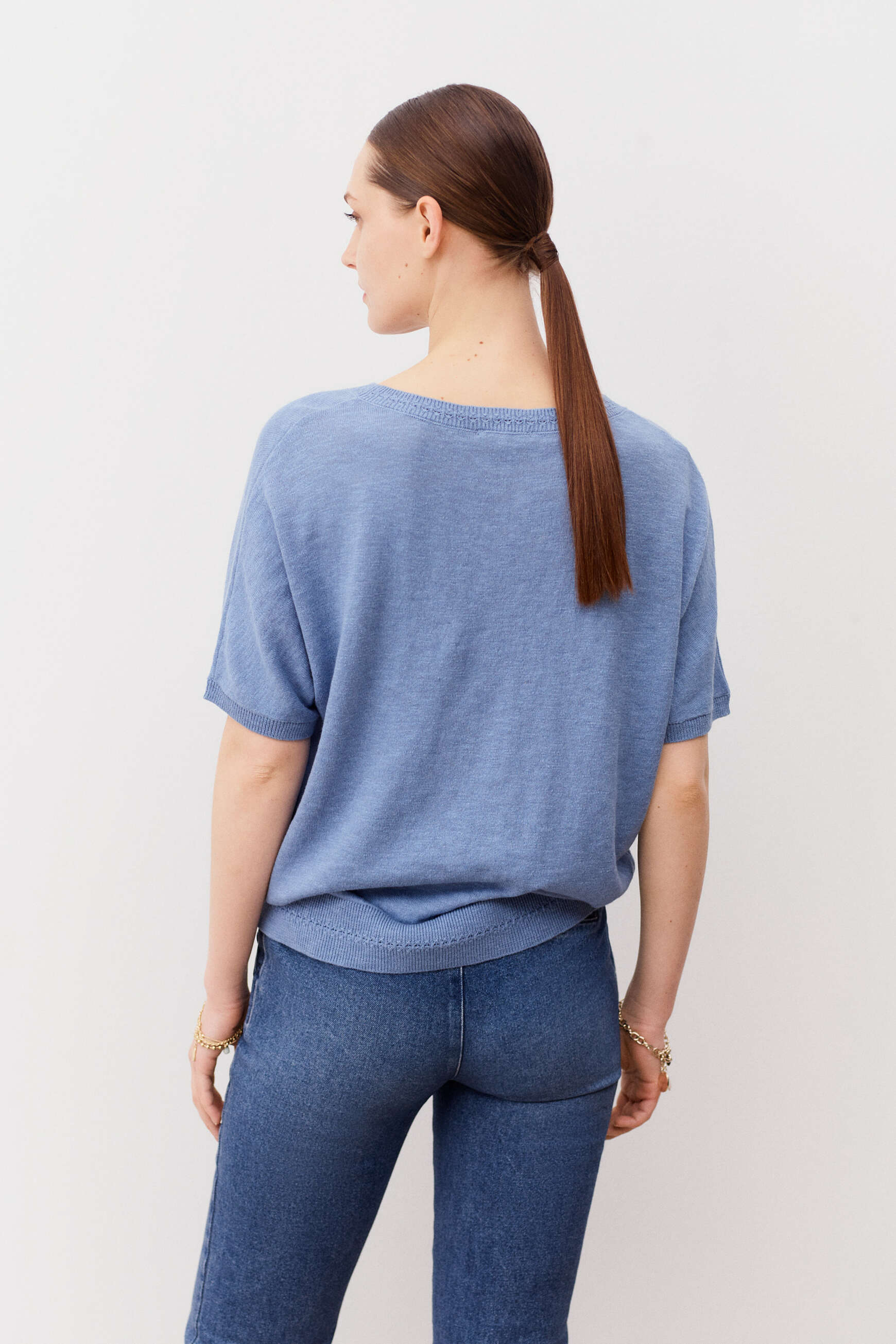pull emma denim stone femme